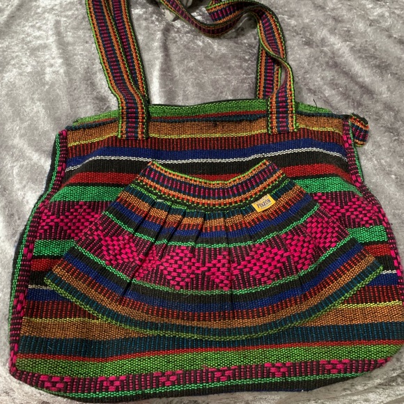 Pinzon | Bags | Mexican Made By Hand Boho Shoulder Purse Colorful ...
